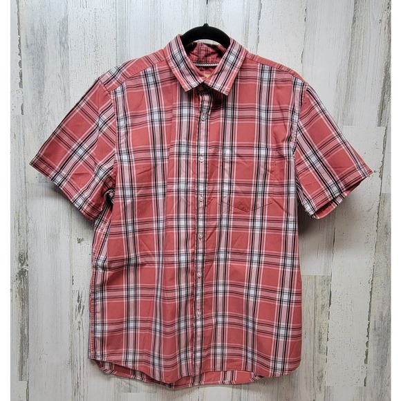 Roebuck & Co. | Shirts | Roebuck Co Shirt Men Large Red Plaid Preppy ...